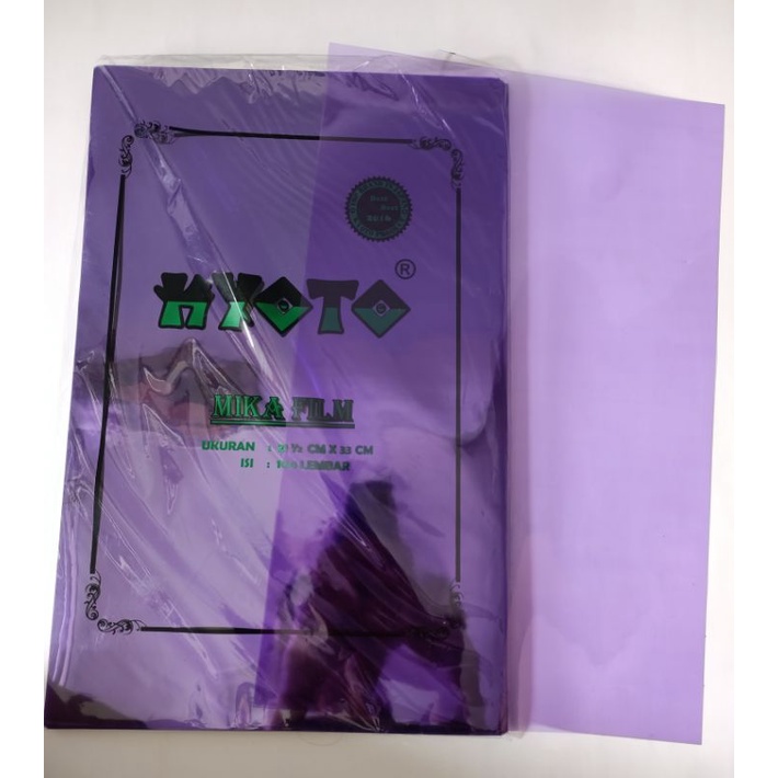 Jual [5 Lembar] Cover Mika / Mika Jilid / Mika Warna F4 / Mika Warna A4 ...