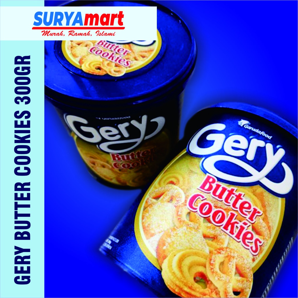 Jual Gery Butter Cookies 300gr Kemasan Kaleng | Shopee Indonesia