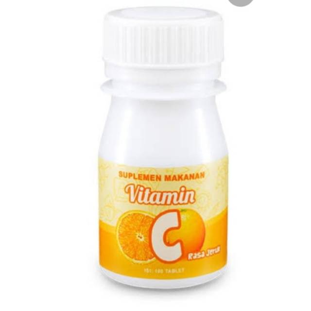 Jual VITAMIN C 25mg rasa jeruk (isi 100tablet) | Shopee Indonesia