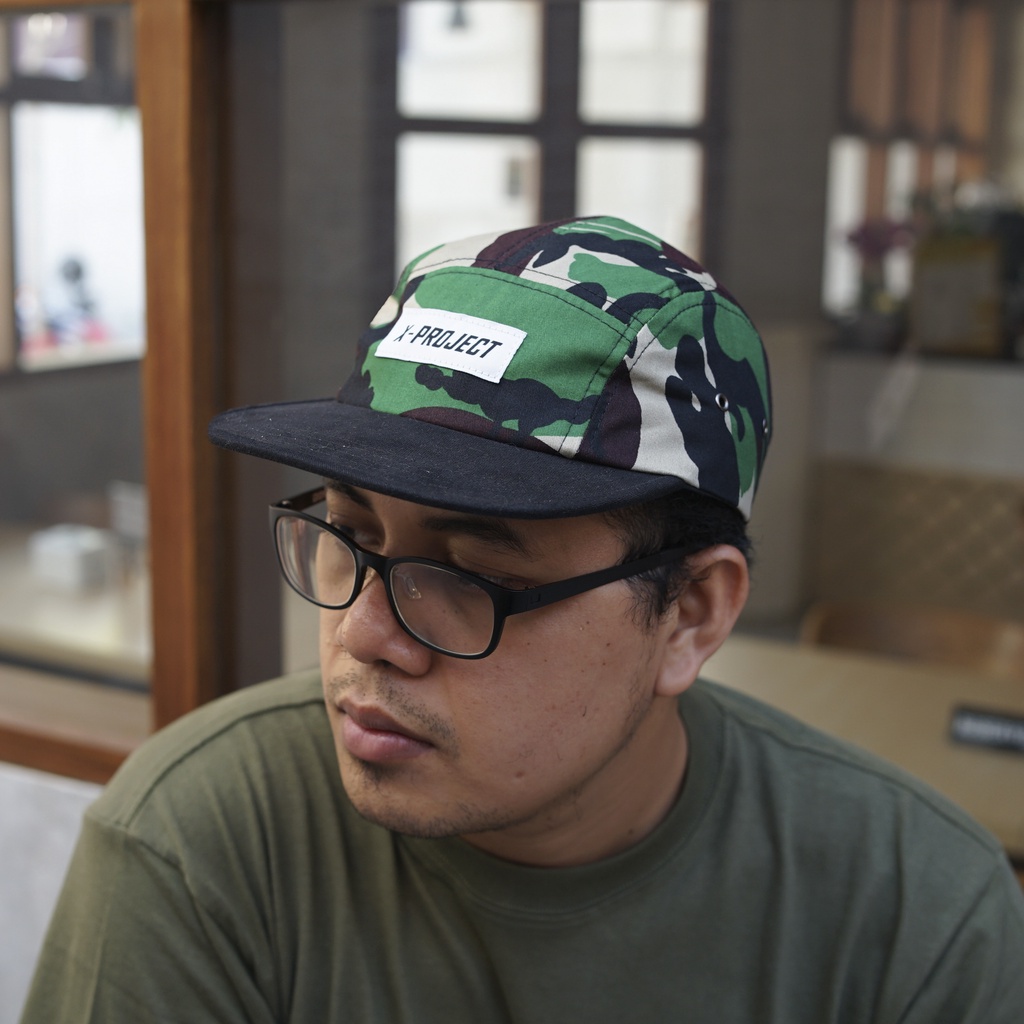 Jual Topi 5 Panel / 5 Panel Hat / X-Project Light Camo Authentic ...