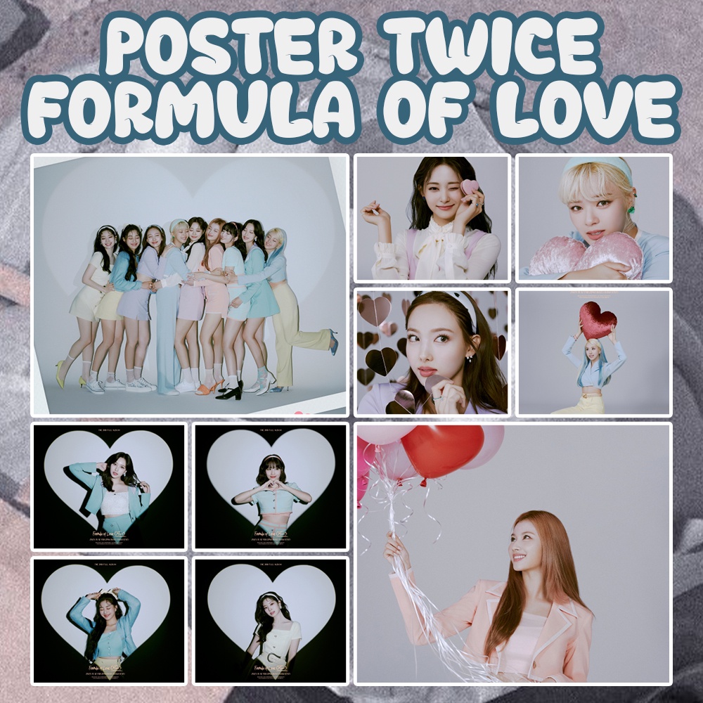 Jual Poster TWICE FORMULA OF LOVE | Poster Kpop A4 A5 A6 Murah Murah ...