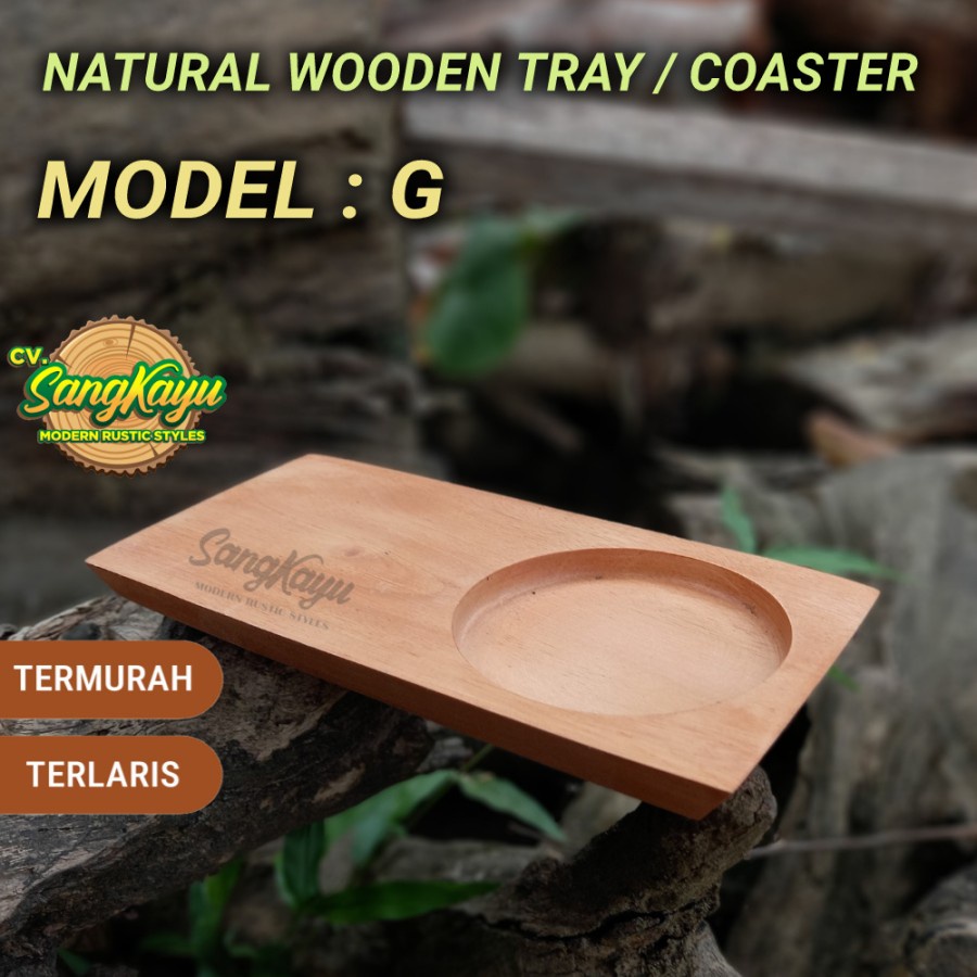 Jual SangKayu Nampan + Tatakan Nampan Kayu 10x20 cm Tatakan Kayu ...