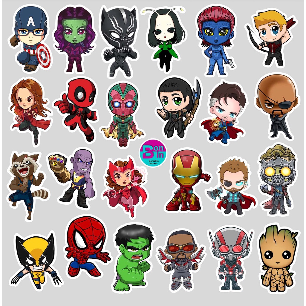 Jual Super Hero sticker - Marvel DC stiker anak - Stiker Anime Batman ...