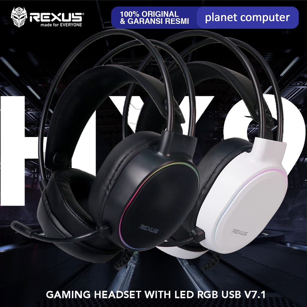 Jual Rexus Headset Gaming Thundervox HX9 RGB 7.1 Surround Sound ...