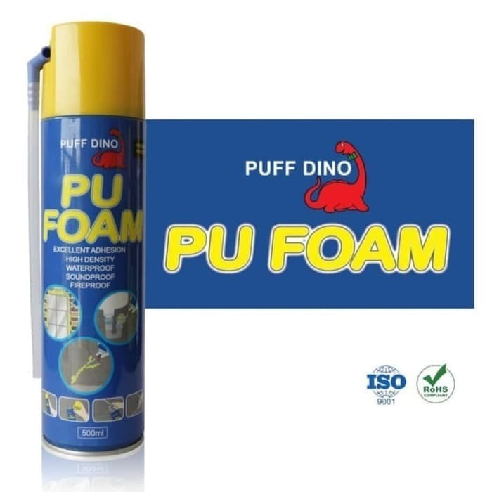 Jual PUFF DINO PU / POLYURETHANE / SEALANT SPRAY PU FOAM 500ML | Shopee ...