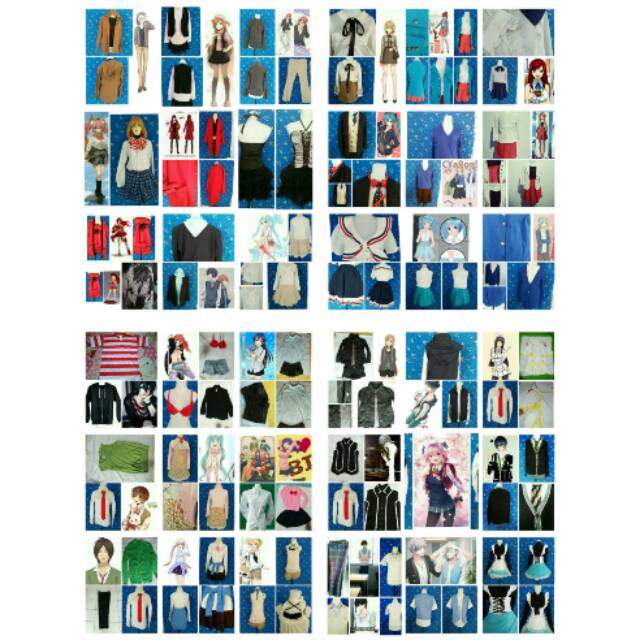 Jual seragam sekolah jepang /kostum cosplay/casual anime/harajuku style ...