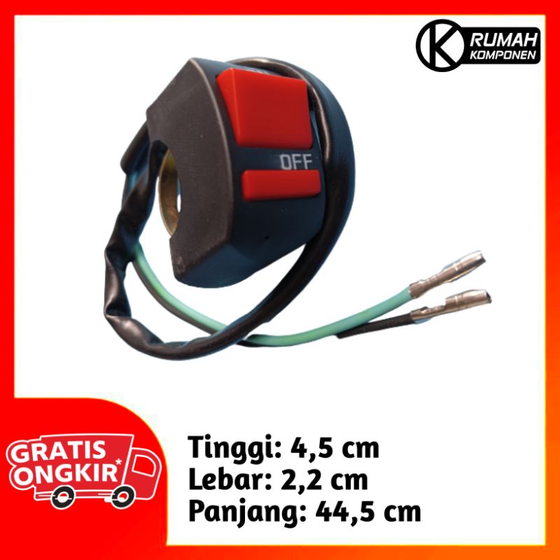 Jual SAKLAR LAMPU MOTOR ON OFF SWITCH UNIVERSAL SAKLAR STANG MOTOR 2 ...