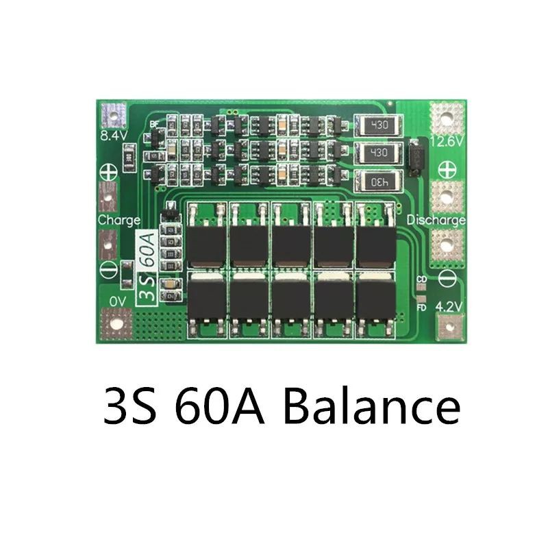 Jual BMS 3S 60A Battery Management System Protection Board | Shopee ...