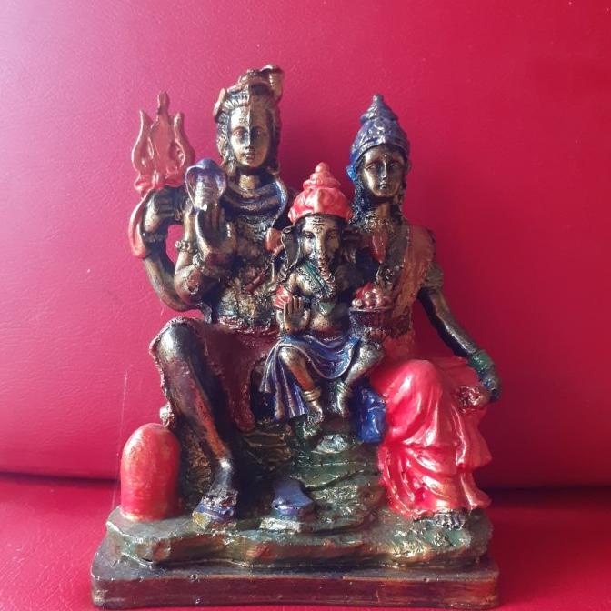 Jual _^_^_^] Patung Keluarga Dewa Siwa / Syiwa - Dewi Parwati dan ...