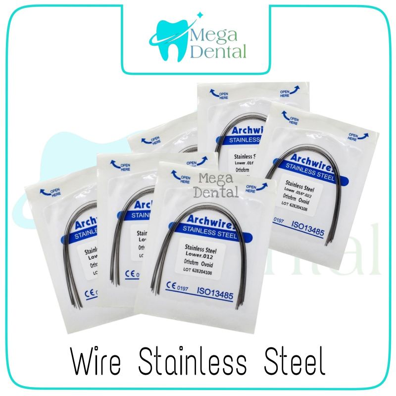 Jual KAWAT GIGI BEHEL Niti WIRE SS STAINLESS STEEL 014 016 018 016X016 ...