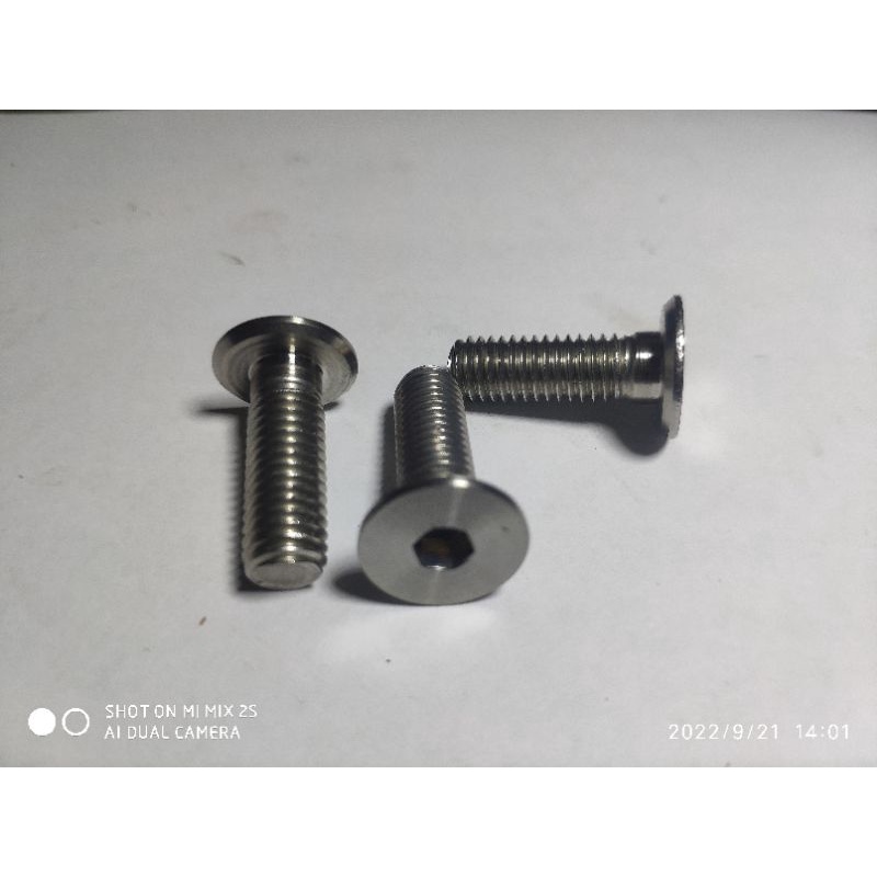 Jual baut 12 baut piringan cakram asli stainless bukan besi chrome baut M8 atau drat 12 | Shopee ...