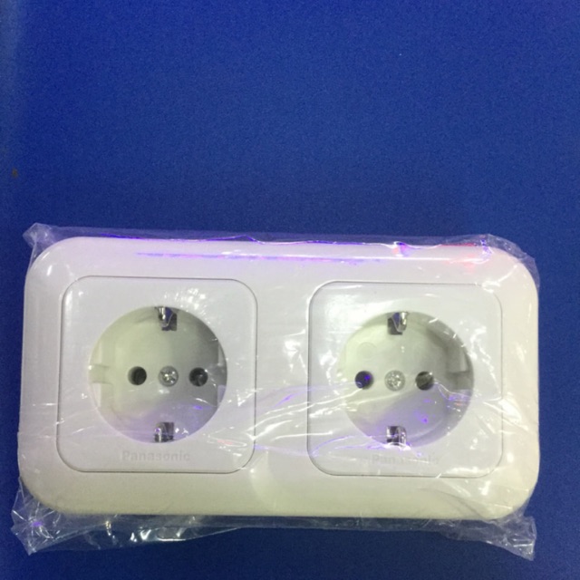 Jual Panasonic WEJP11322-7 stop kontak dengan grounding ganda (non CP ...