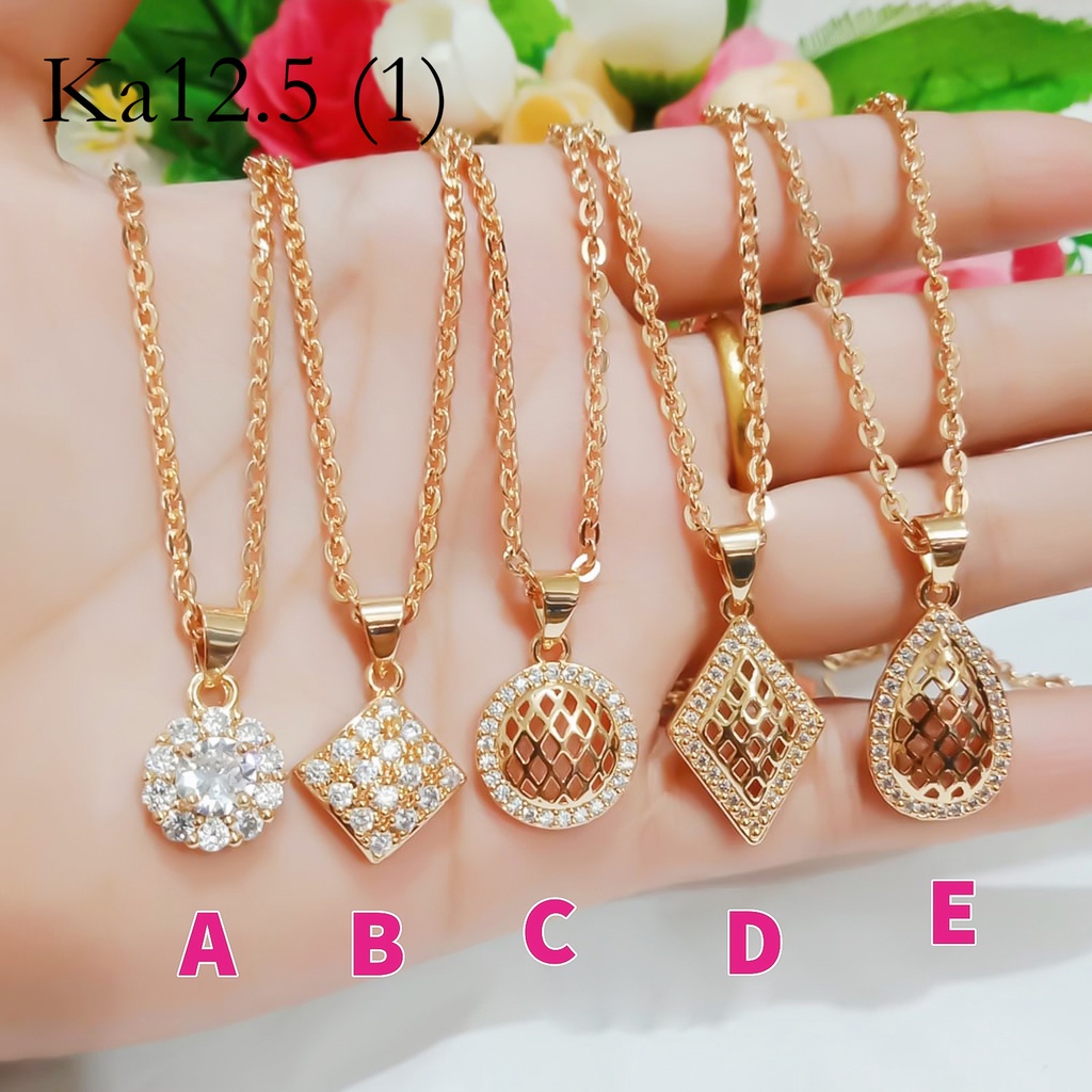 Jual Kalung Xuping Lapis Emas Beragam Bentuk Model Liontin Free Kalung ...