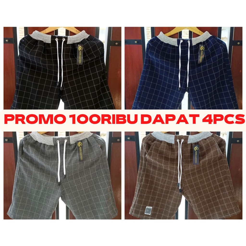 Jual PROMO 100 RIBU DAPAT 4 CELANA PENDEK TARTAN PRIA COWOK KARET ... Jual PROMO 100 RIBU DAPAT 4 CELANA PENDEK TARTAN PRIA COWOK KARET ...