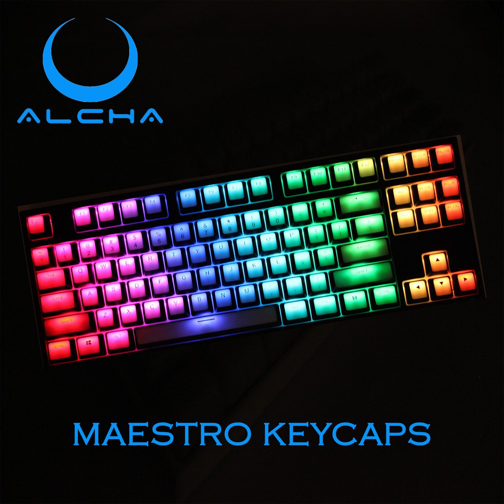 Jual ALCHA KEYCAPS MAESTRO ABS MECHANICAL KEYBOARD BACKLIT OEM FULL ...