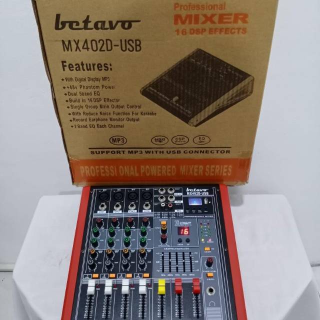 Jual POWER MIXER BETAVO MX 402D USB PROFESIONAL 16 DSP EFFECTS | Shopee ...