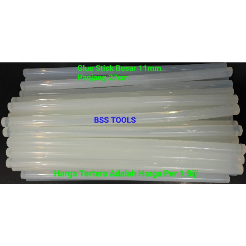 Jual Isi Lem Tembak Besar Glue Stick Besar 11mm Panjang 27cm | Shopee ...