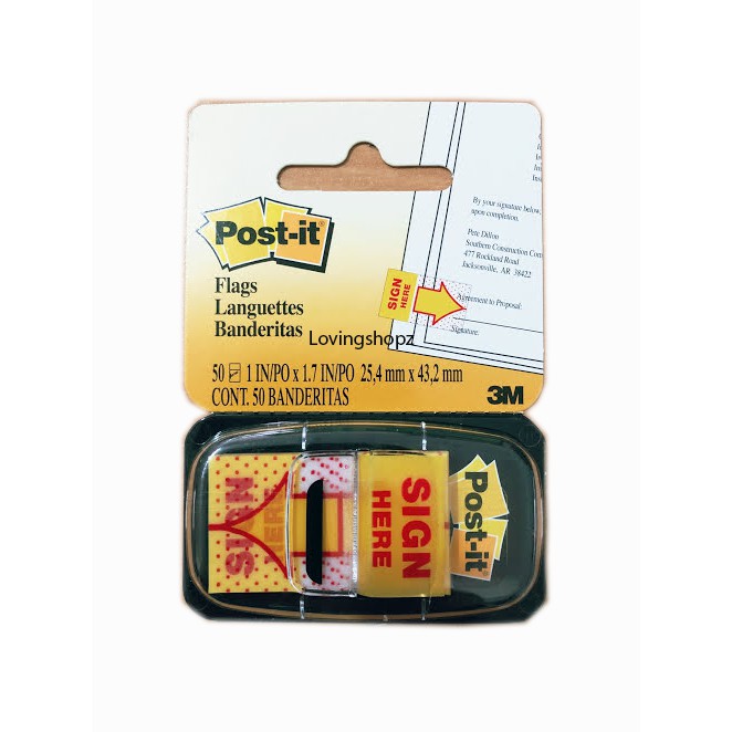 Jual Post it untuk tanda tangan/ post it sign here | Shopee Indonesia
