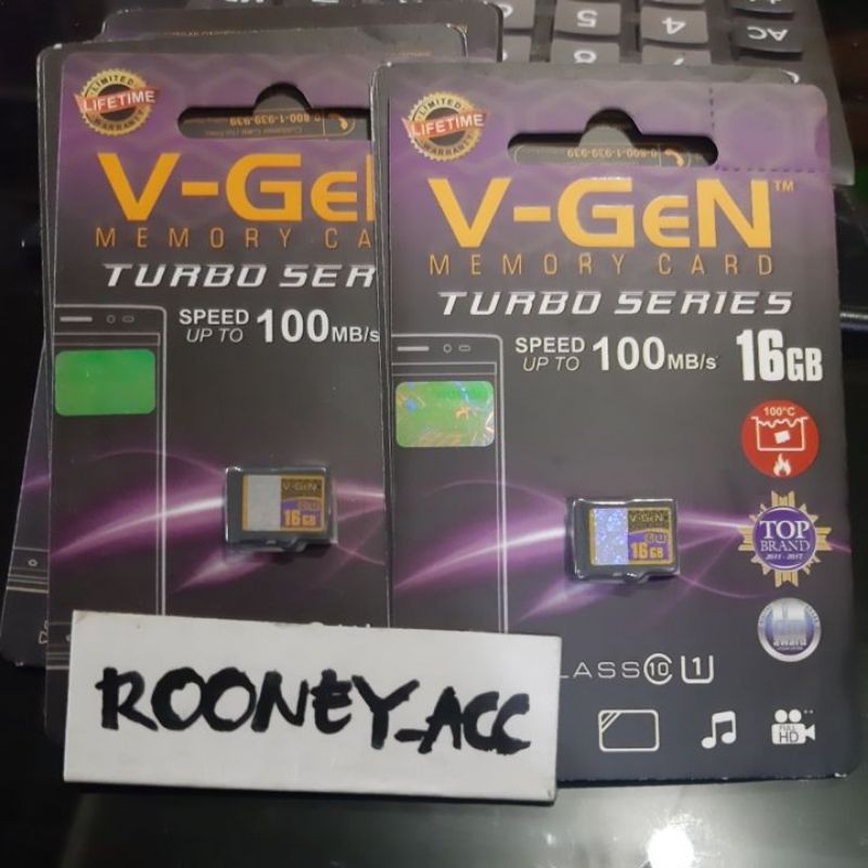 Jual MEMORI MMC MEMORY VGEN V-GEN 16GB TURBO SPEED UP TO 100MB/s Class 10/Micro SD VGEN 16GB ...