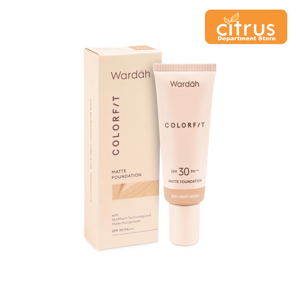 Jual Wardah Colorfit Matte Foundation SPF 30 PA++ | Shopee Indonesia