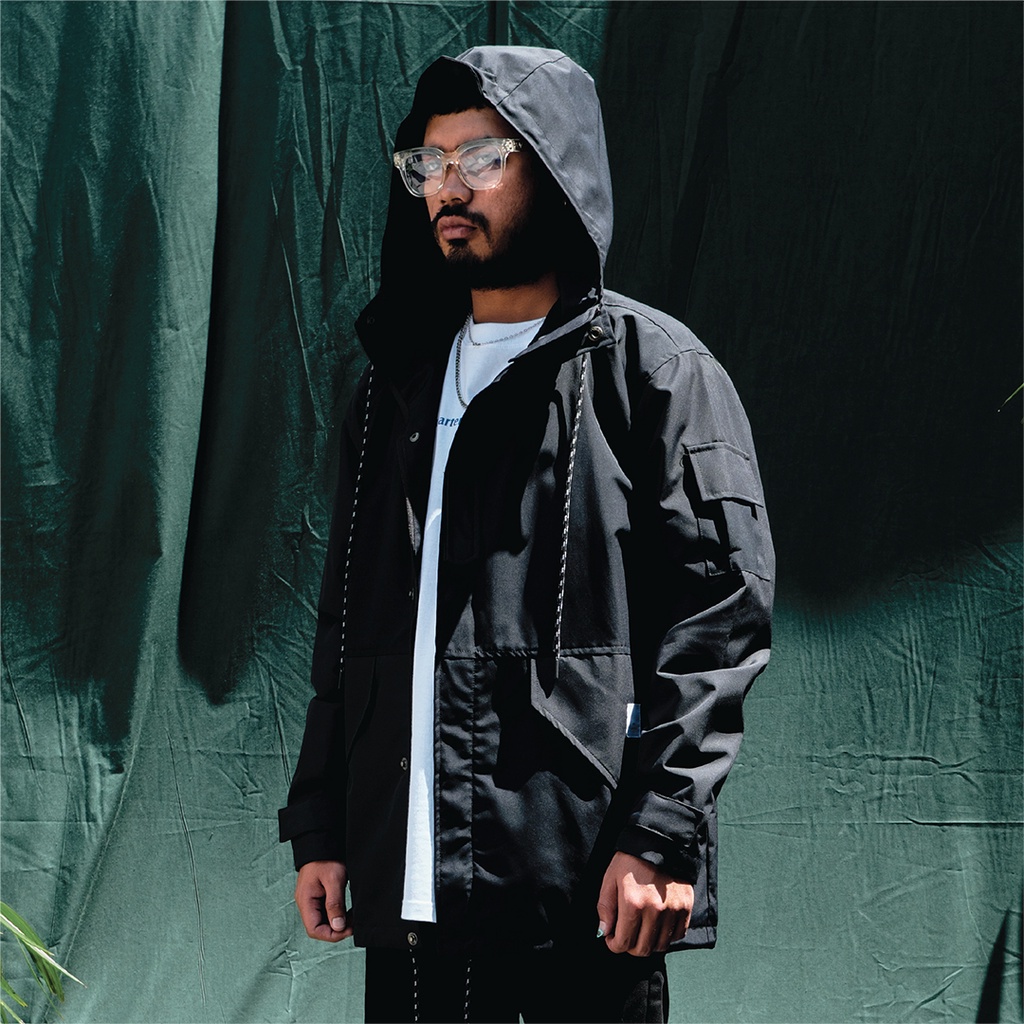 Jual UNKL347 Jacket Parka Warna Hitam Model Simpel TEXX | Shopee Indonesia