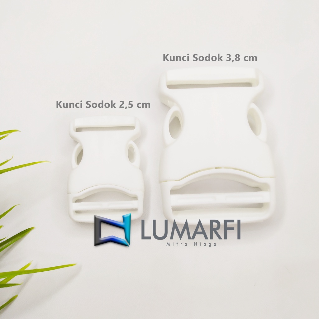 Jual Kunci Sodok Buckle Slop Putih Plastik 2,5 cm dan 3,8 cm | Shopee ...