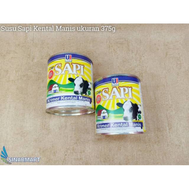 Jual SUSU KENTAL MANIS KRIMER ULTRA CAP SAPI 375G KALENG | Shopee Indonesia