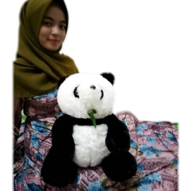 Jual BONEKA PANDA RUMPUT DUDUK M (T40CM) | Shopee Indonesia