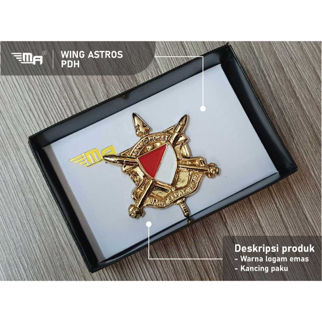 Jual Wing brivet emblem Astros PDH TNI | Shopee Indonesia