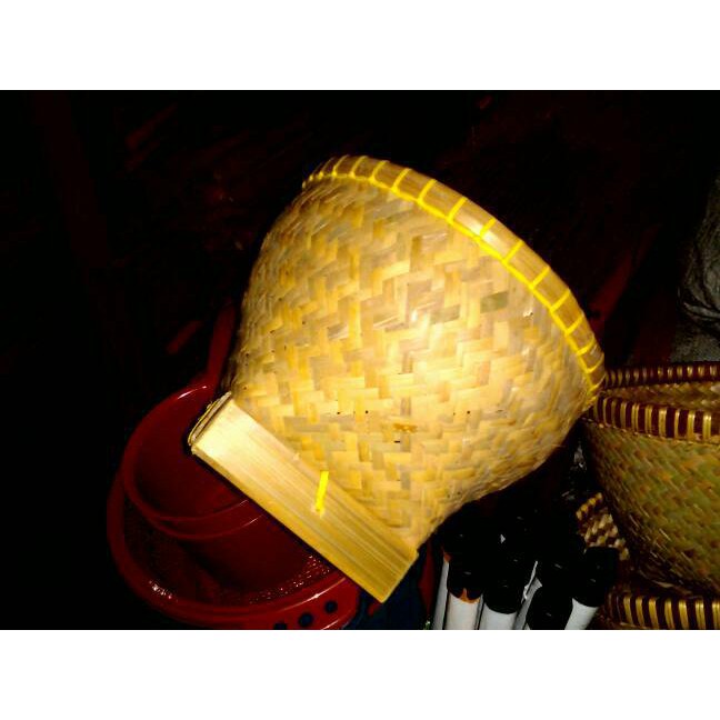 Jual Cething kulit bambu bakul nasi 30 cm angkringan resto cafe alami ...