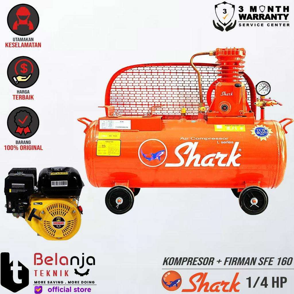 Jual Shark Mesin Kompresor Udara 0.25 Hp Firman SFE 160 5.5 Air ...