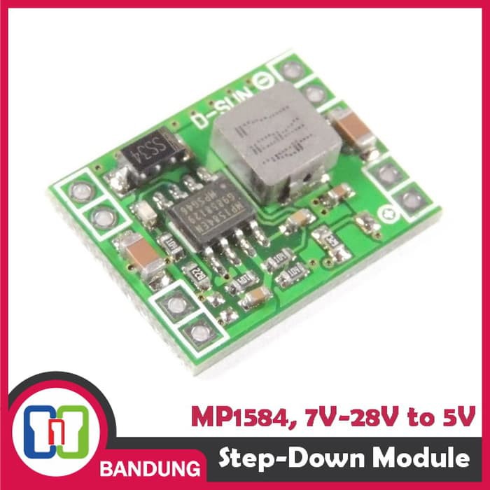 Jual MP1584 SMALL FIXED OUTPUT STEP DOWN DC 3A 7V 28V TO 5V MODULE ...