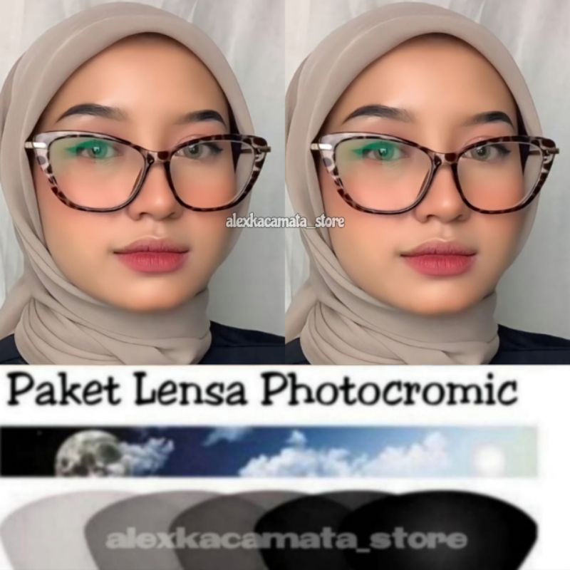 Jual KACAMATA CAT EYE 9012 KACAMATA PHOTOCROMIC KACAMATA ANTIRADIASI ...