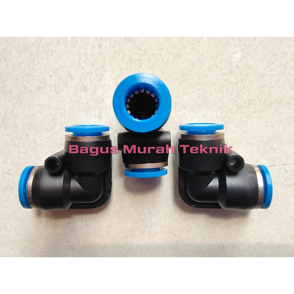 Jual Fitting Angin PV 10mm Fitting Pneumatic PV 10mm Union Elbow ...