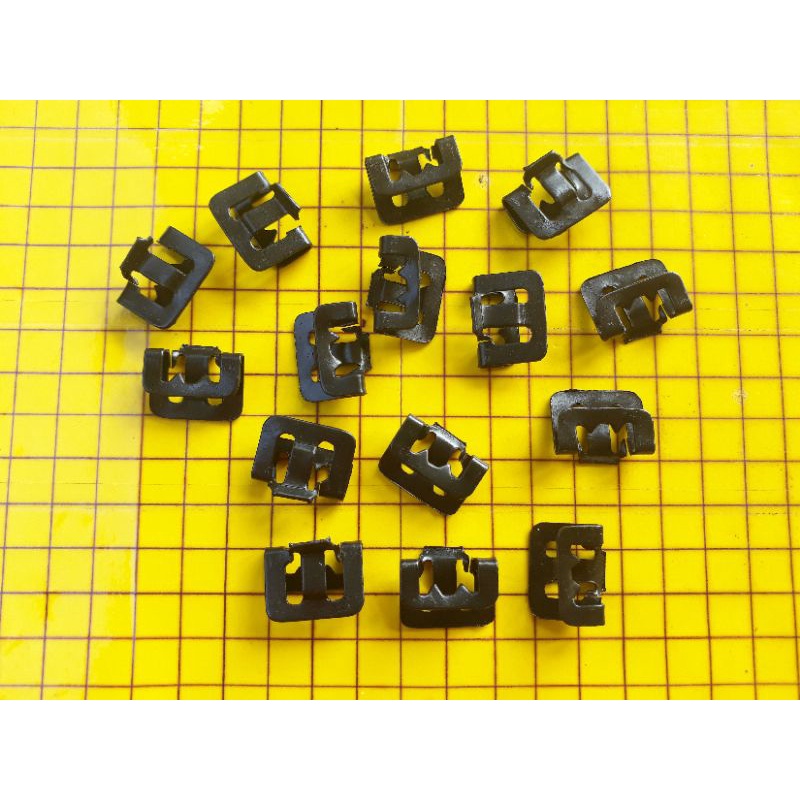 Jual kancing klip clip besi jepitan weather strip karet pelipit kaca ...