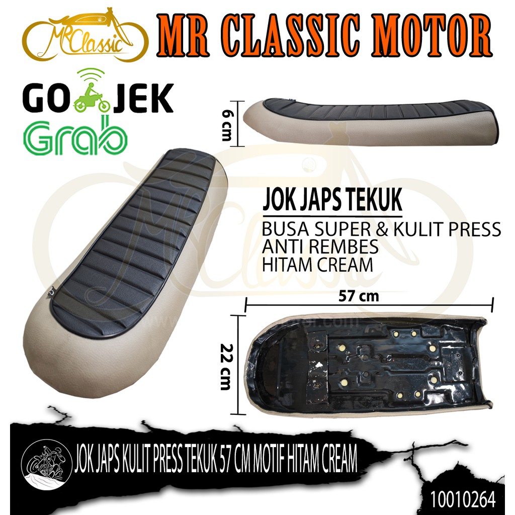 Jual Jok Custom Japstyle 57 Cm Tracker Brats Retro Tekuk Press Hitam ...