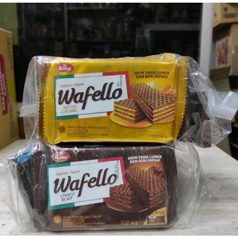 Jual Roma wafello 48 gram ( 1 pack isi 10 pcs ) | Shopee Indonesia