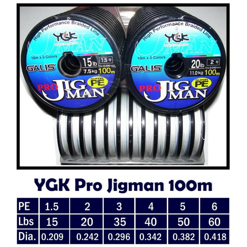 Jual Senar PE YGK GALIS PRO JIGMAN 100M | Connecting Pilih Ukuran | Shopee Indonesia