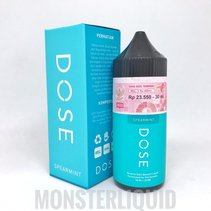 Jual SALT DOSE SPEARMINT BY HEXJUICE 40MG 30ML | Shopee Indonesia