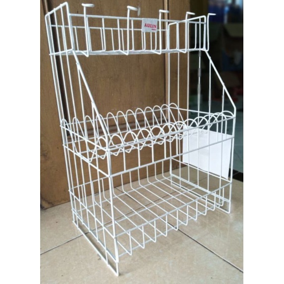 Jual RAK PIRING BESI ANTI KARAT 3 SUSUN | Shopee Indonesia