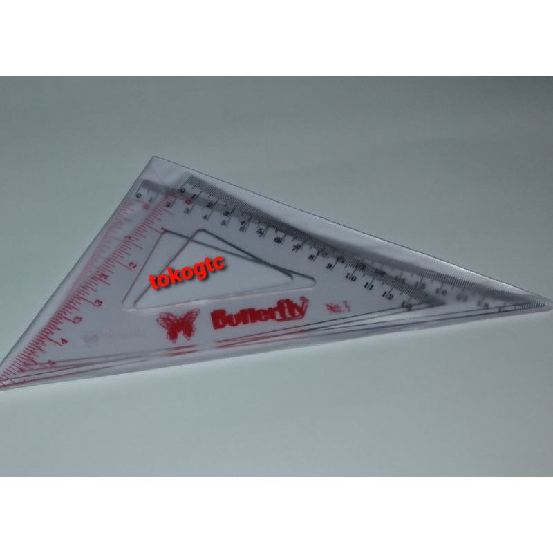 Jual Penggaris Segitiga Butterfly No.7 | Shopee Indonesia