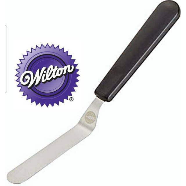 Jual Spatula bengkok ori wilton 22 cm dekorasi ulang tahun kue scraper ...