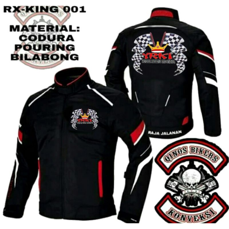 Jual jaket touring yamaha RX-KING jaket motor YRKI jaket full protector ...