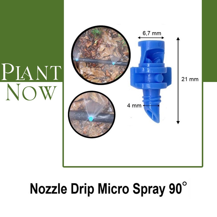 Jual Nozzle Drip Micro Jet Spray Irigasi Hidroponik Sudut 90⁰ Biru 1pcs ...