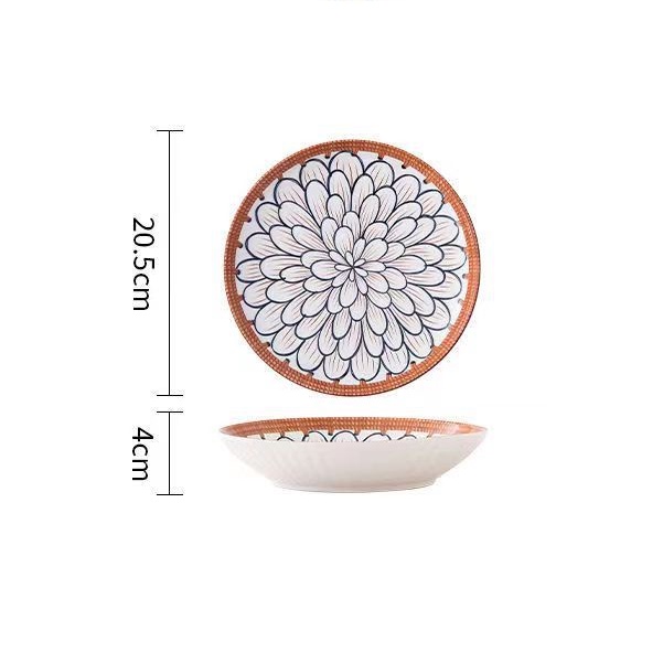 Jual HSM Piring Keramik Motif Anyaman Ukuran 20cm | Shopee Indonesia