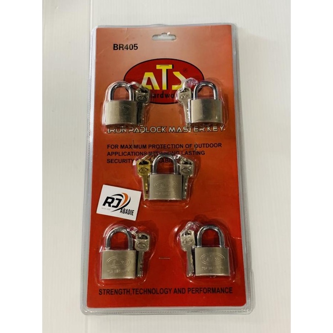 Jual VIRAL!!! Gembok Masterkey Master Key Kuningan 40X5 Set 5pcs 40 mm ATS BR405 | Shopee Indonesia