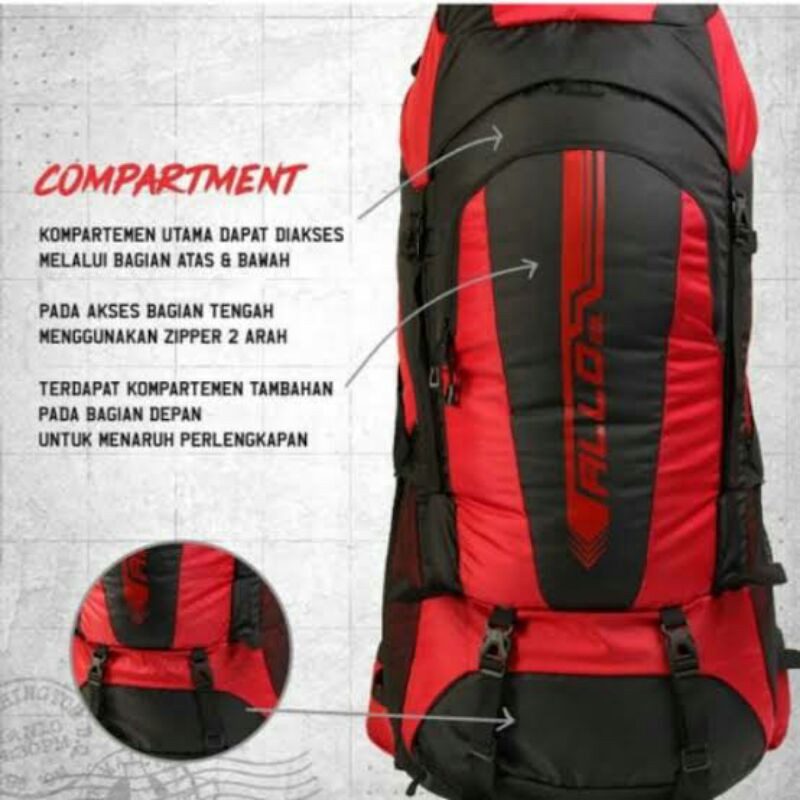 Jual CARRIER 60L/CARRIER COZMEED/CARRIER/TAS GUNUNG/TAS PUNGGUNG/TAS ...