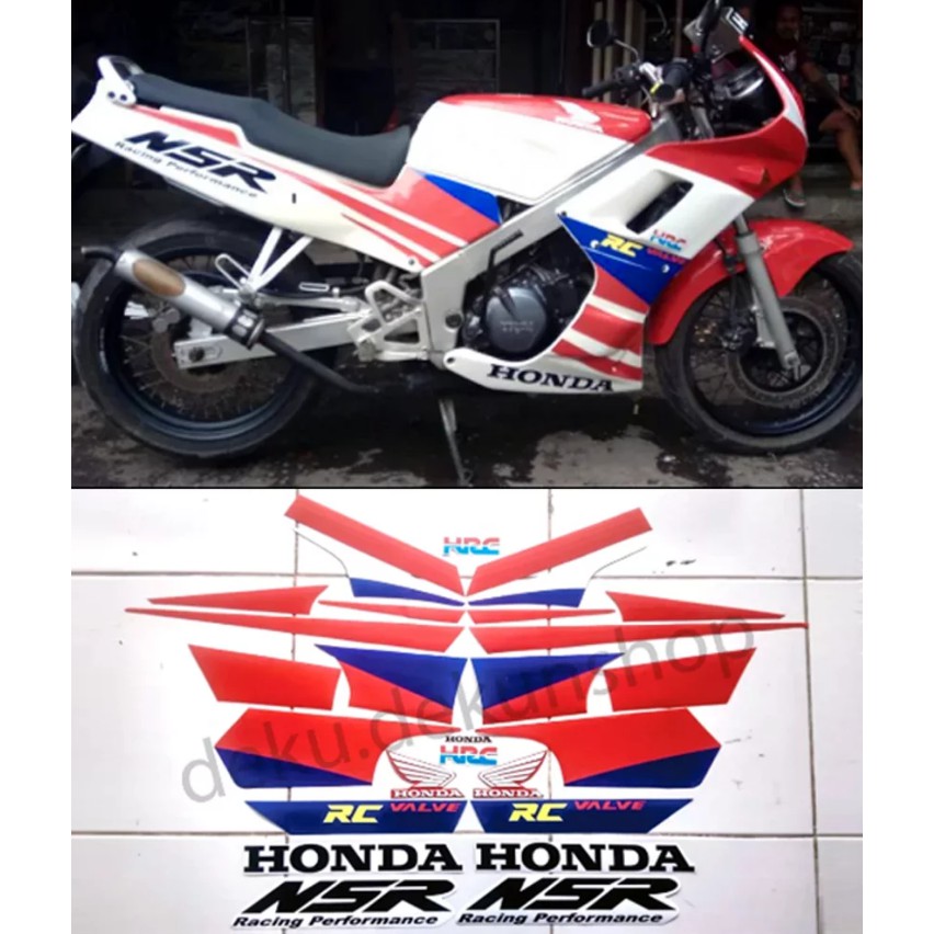 Jual Stiker Cutting Honda Nsr 150 Hrc Putih Merah Thailand | Shopee ...