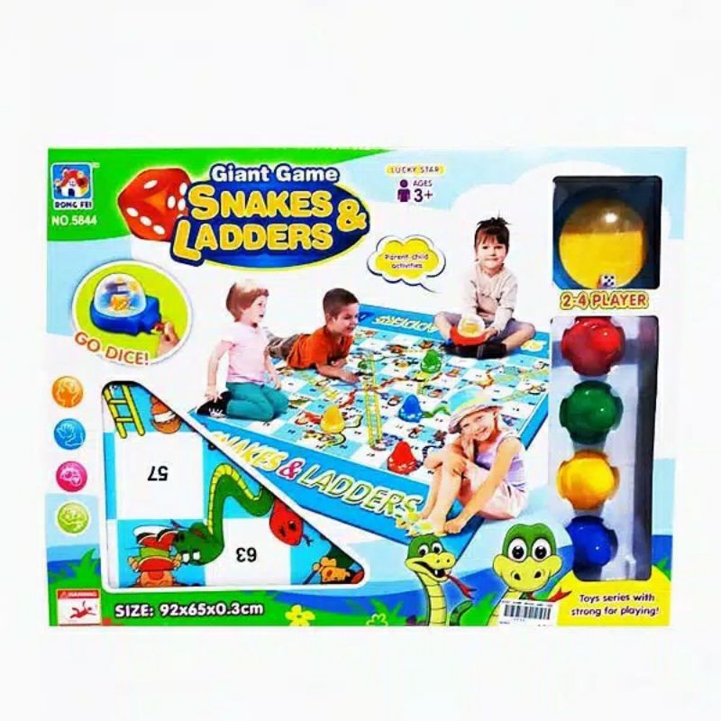 Jual Mainan Anak Ular Tangga Giant Game Snake And Ladders No.5844 ...