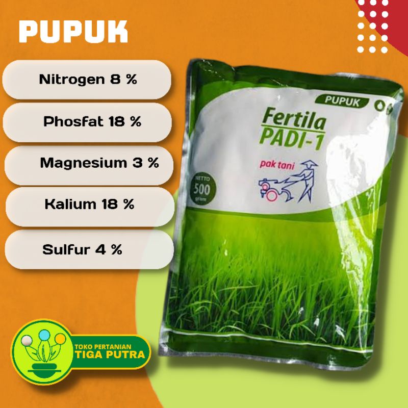 Jual Pupuk Fertila Padi 1 kemasan 500gr Termurah dan Terlengkap ...